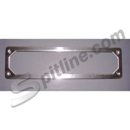Cornice targa anteriore vecchio tipo acciaio inox (Per targhe con fondo ...