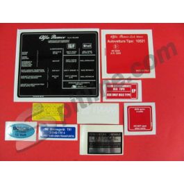 Kit adesivi vano motore Alfa Romeo GT V. 2000 Bertone (Tipo 10521)